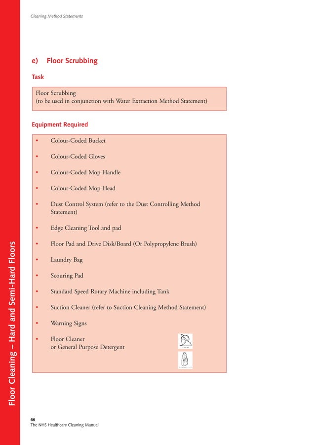 Cleaning method statements 2004 uk | PDF | Bath and Shower | Personal Care
