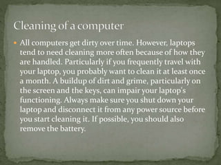 Cleaning of computer | PPTX