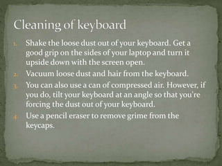 Cleaning of computer | PPTX