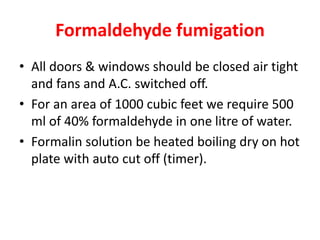 Cleaning of ot, lab | PPTX