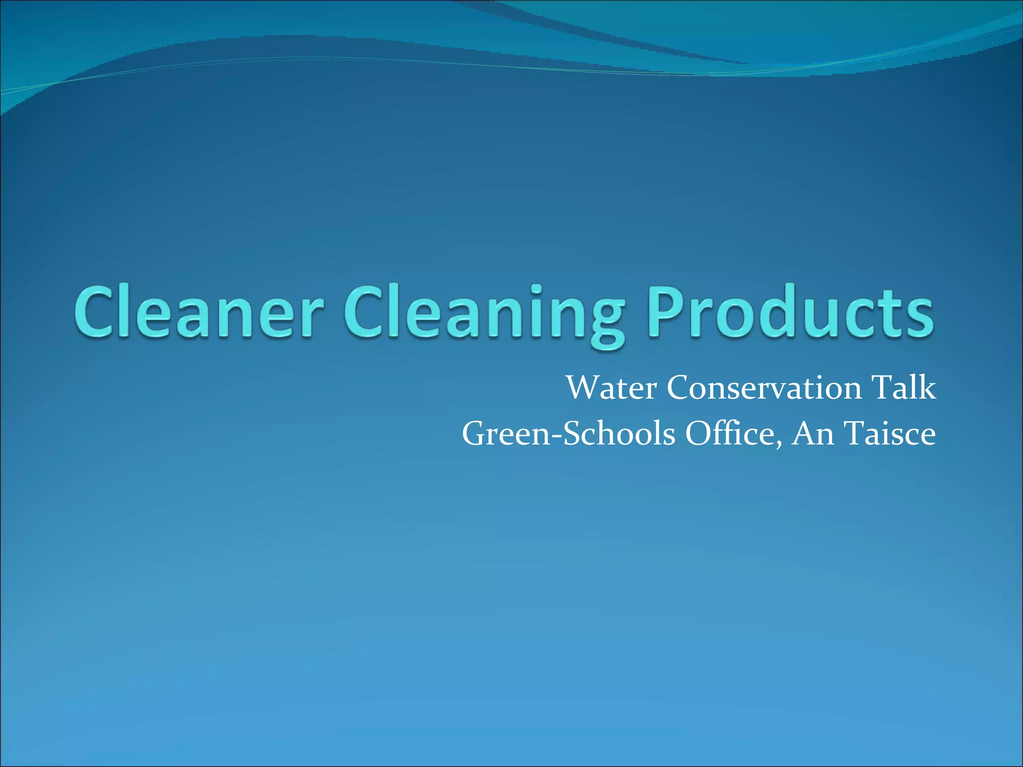Cleaning products presentation | PPT