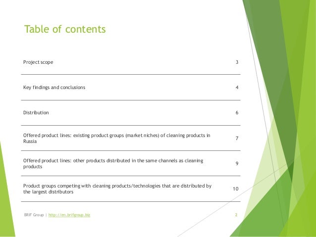 Cleaning sample report