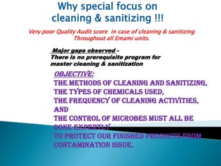 Cleaning & sanitization | PPTX