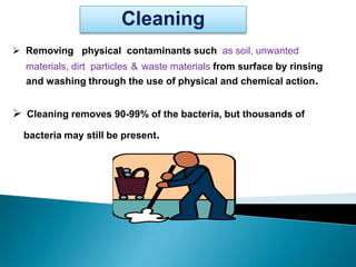 Cleaning & sanitization | PPTX