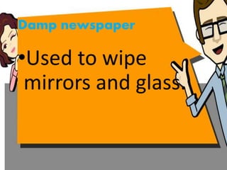 Cleaning tools and materials | PPTX