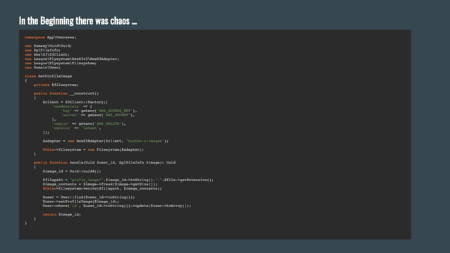 Cleaning up your codebase with a clean architecture | PPT | Free Download