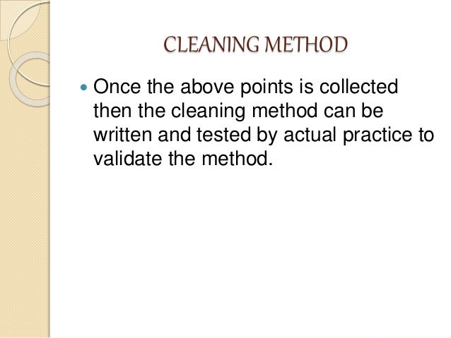 cleaning-validation