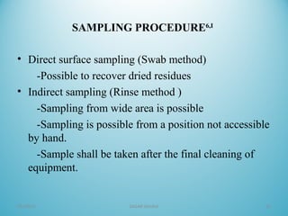 Cleaning validation | PPT