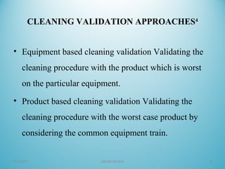 Cleaning validation | PPT