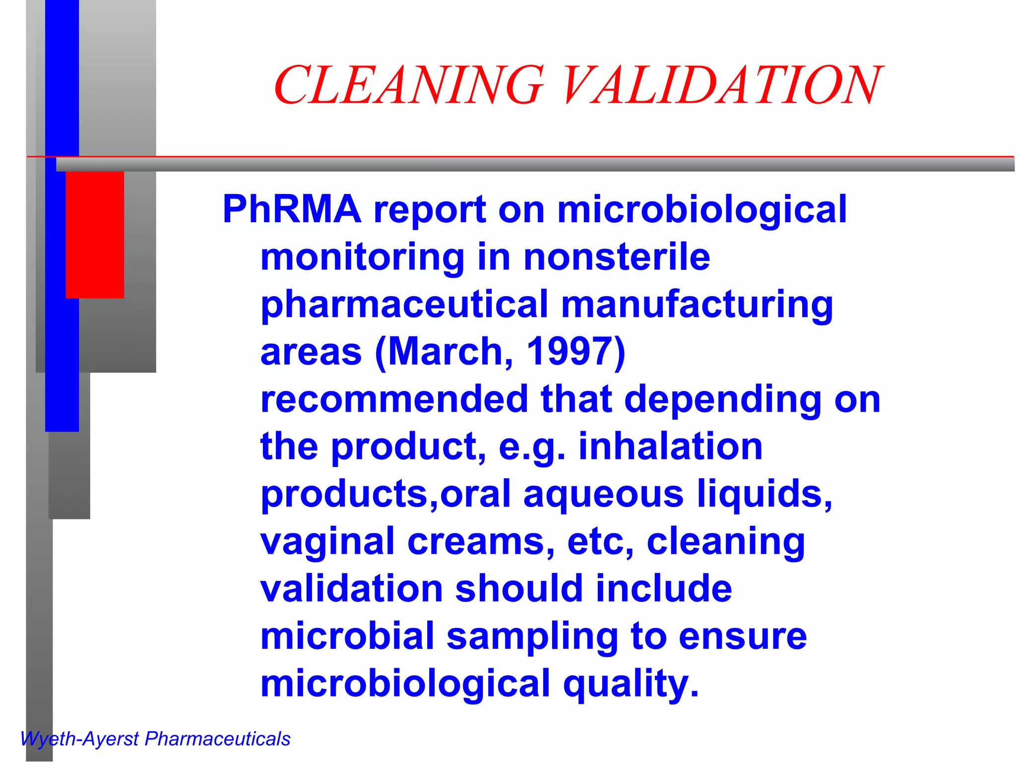 Cleaning validation | PPT