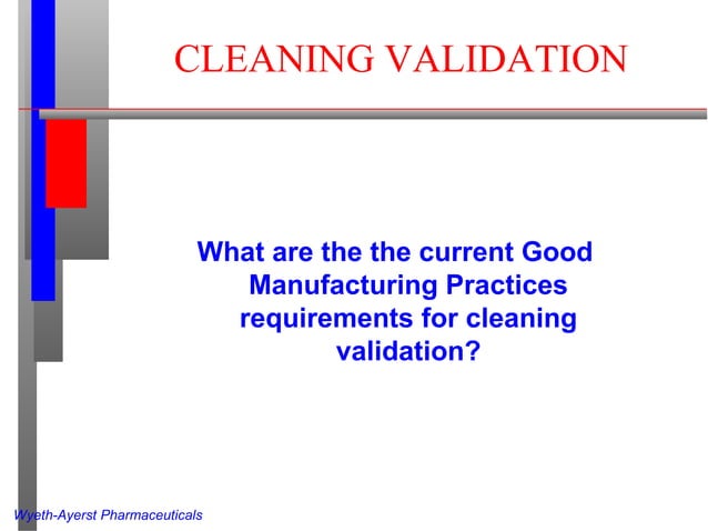 Cleaning validation | PPT