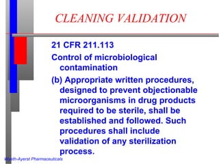Cleaning validation | PPT