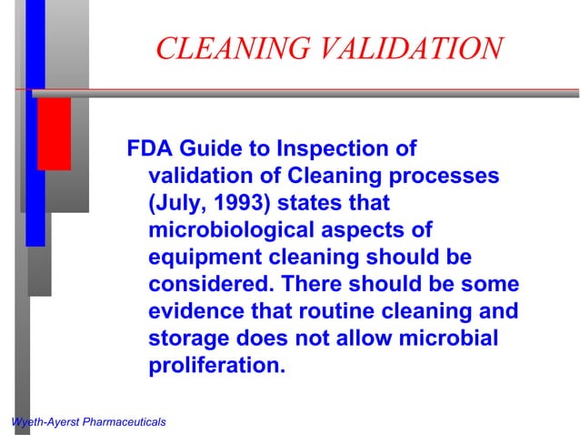 Cleaning validation | PPT