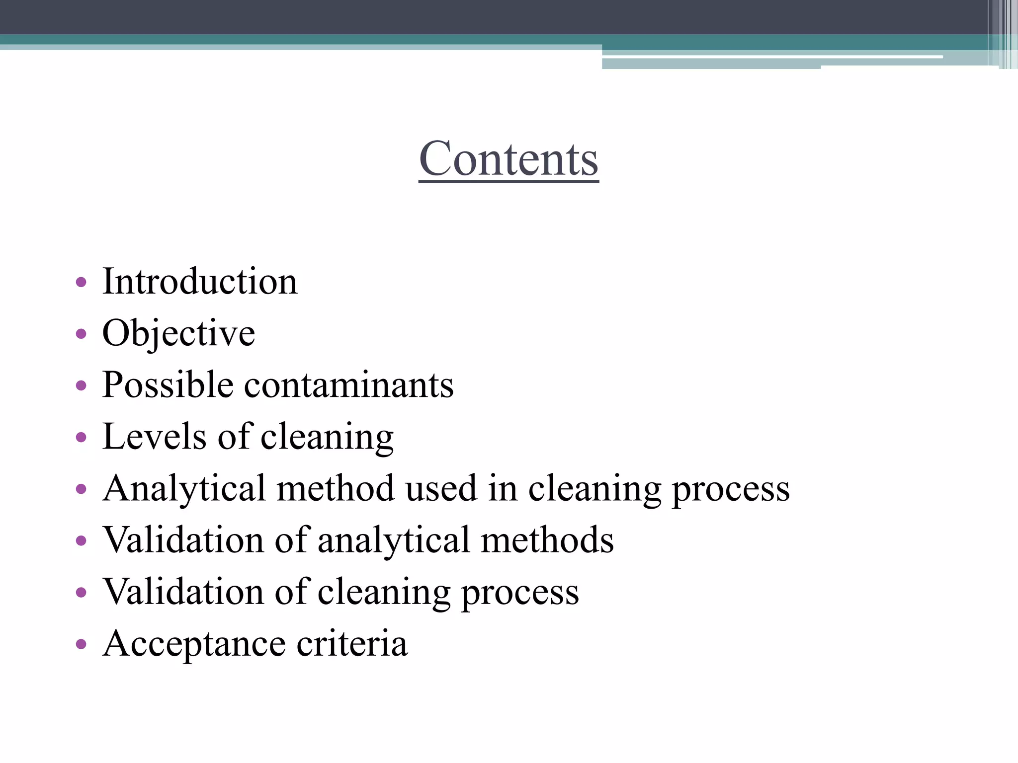 Cleaning validation | PPTX