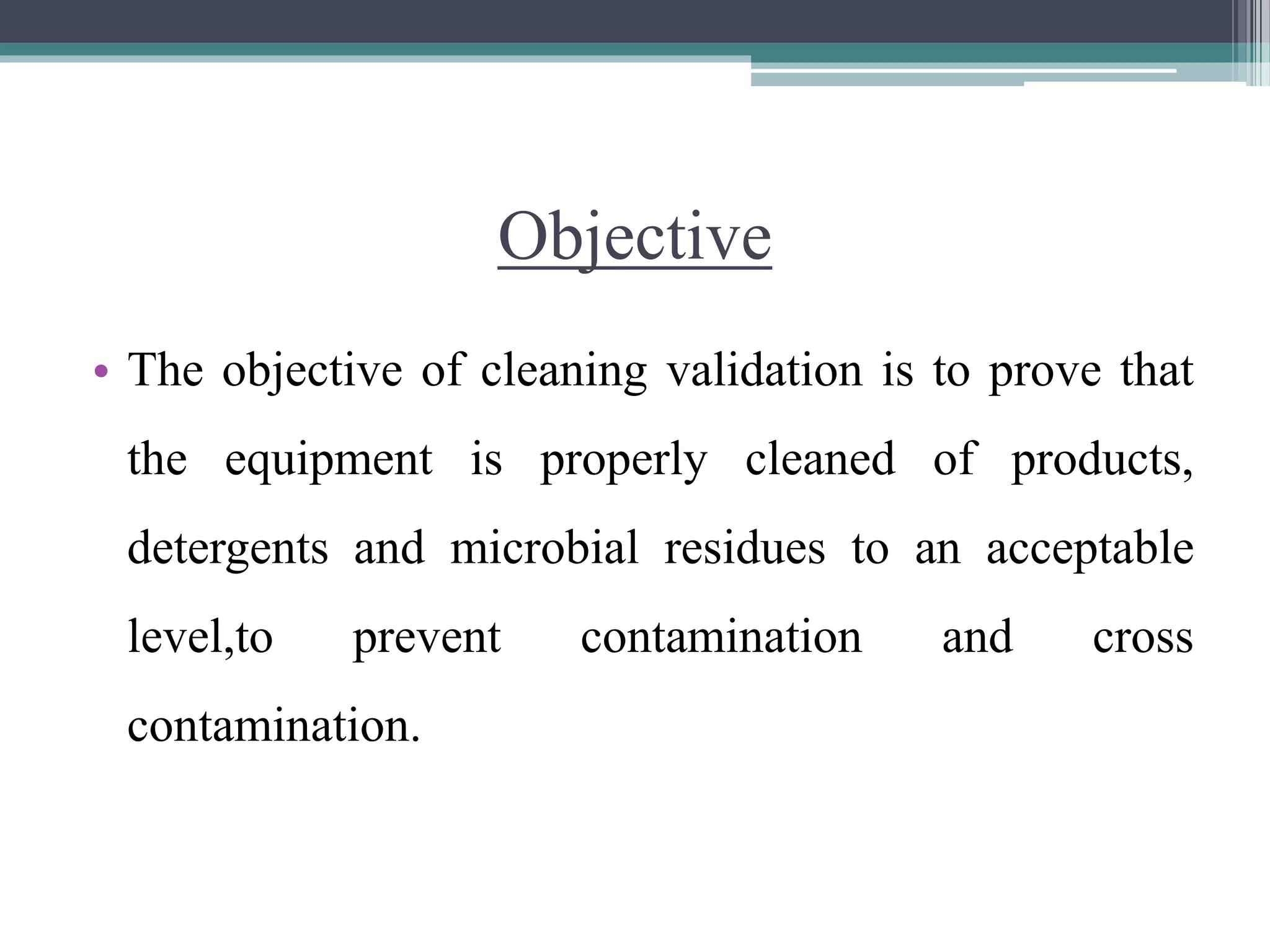 Cleaning validation | PPTX