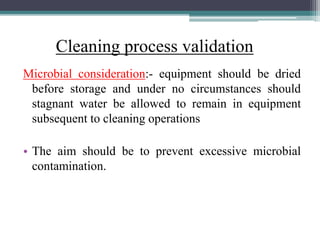 Cleaning validation | PPT