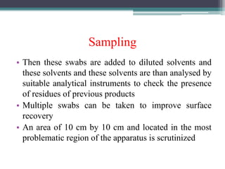 Cleaning validation | PPTX