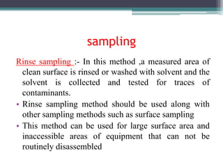 Cleaning validation | PPT
