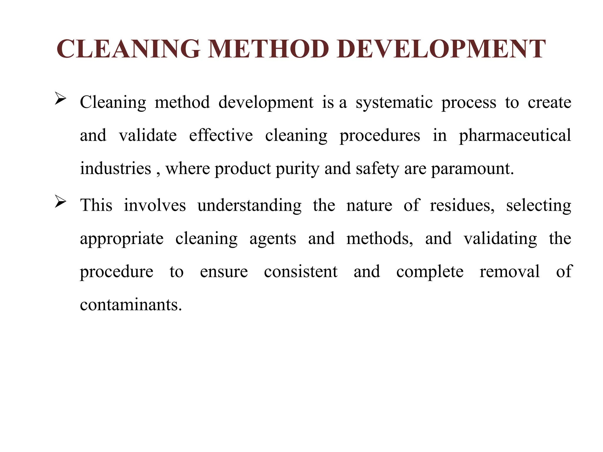 Cleaning Validation Ppt Pharmaceutical validation | PPTX