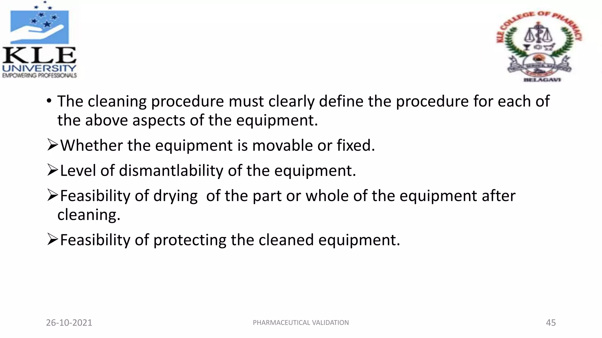 Cleaning validation | PPTX
