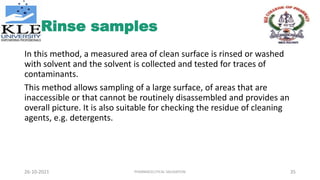 Cleaning validation | PPTX
