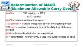 Cleaning validation | PPT