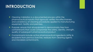 Cleaning Validation in the Pharmaceutical Industry.pptx