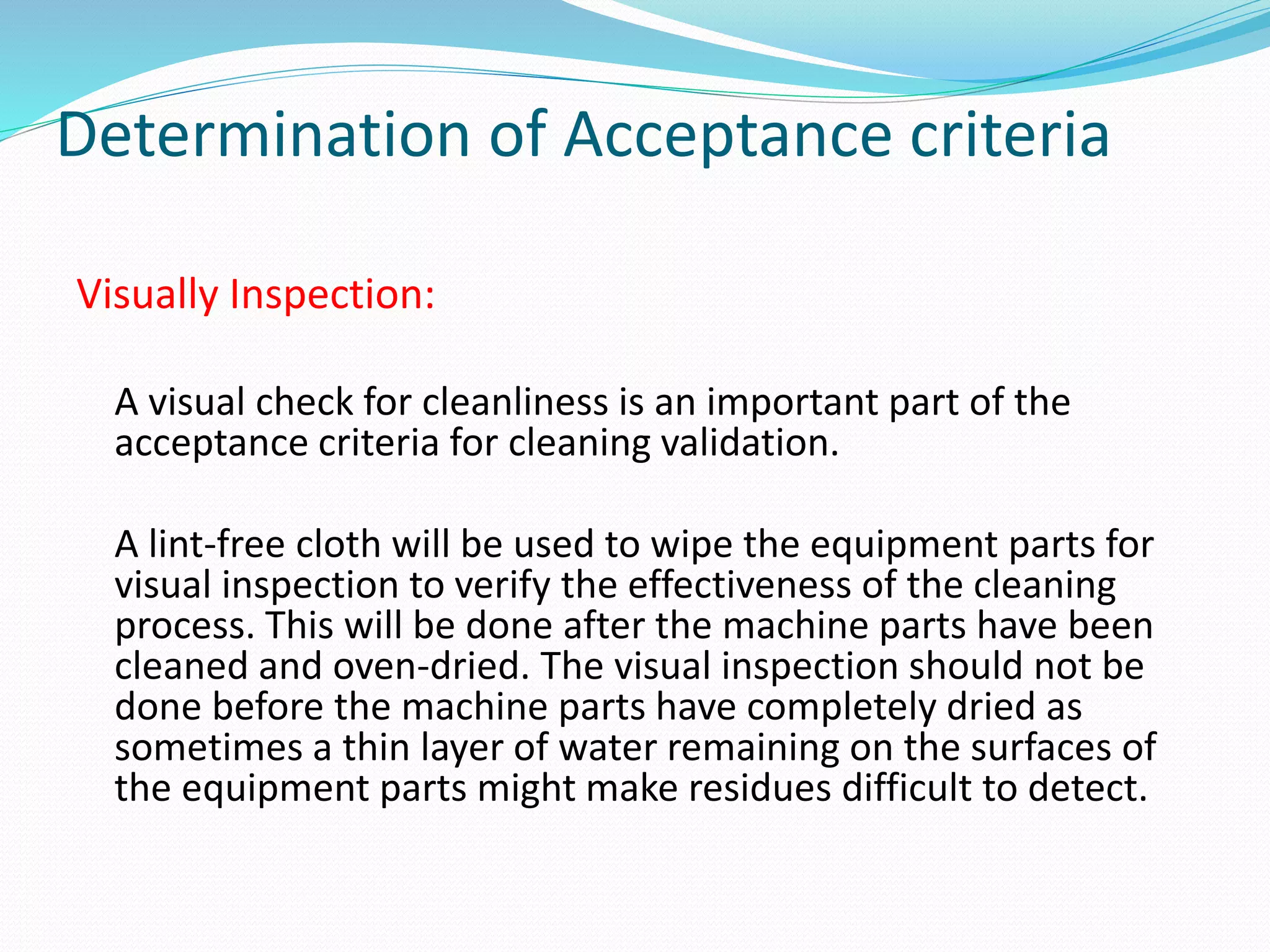 Cleaning validation strategy & regulations | PPTX