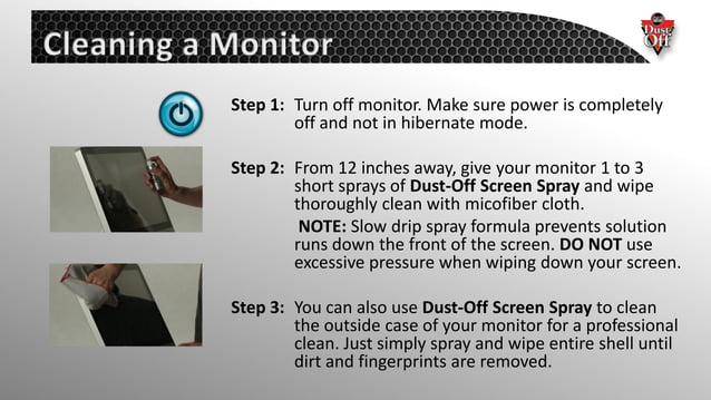 Cleaning with Screen Sprays | PPT