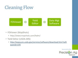 Cleaning yield monitor data for improved accuracy and insights | PPT