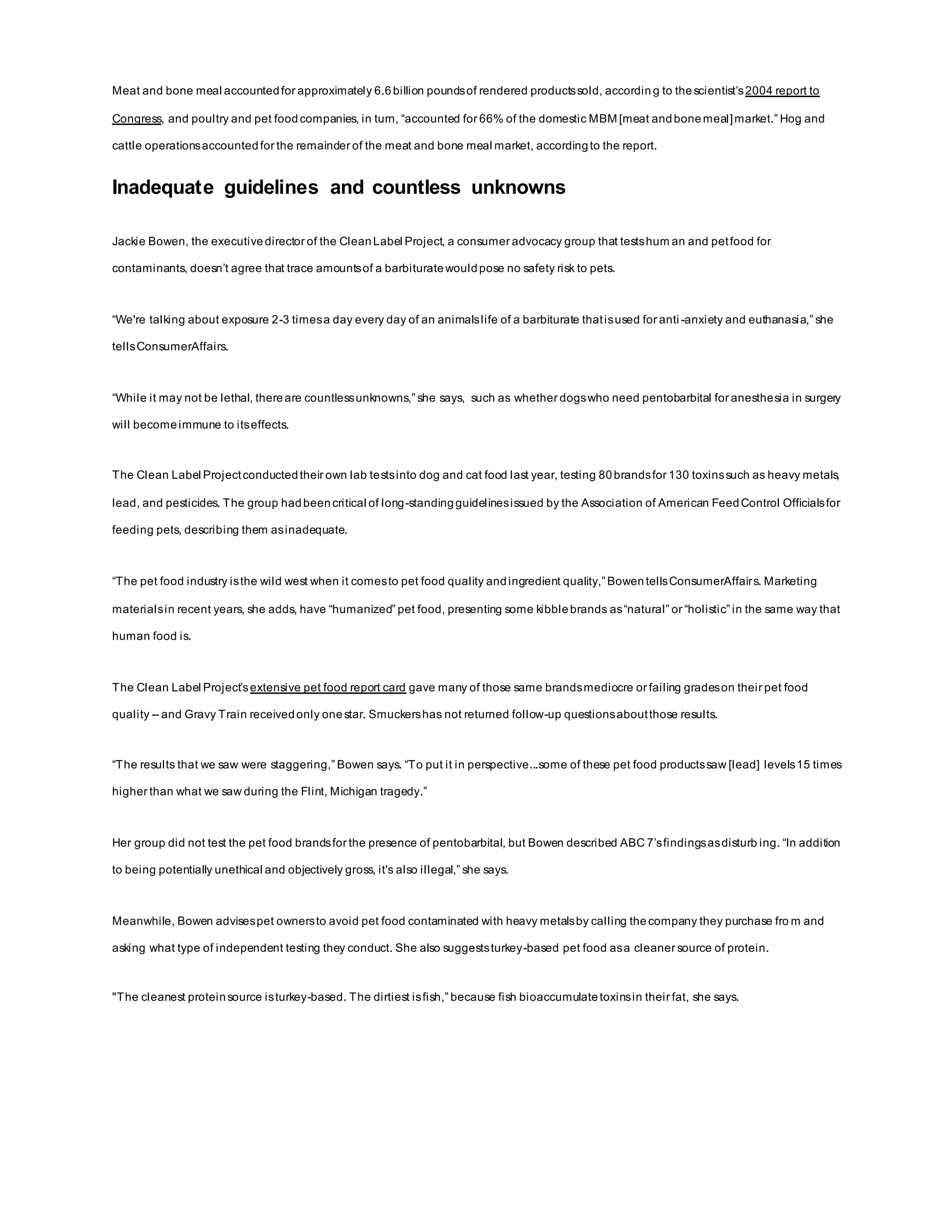 Clean label project | DOCX