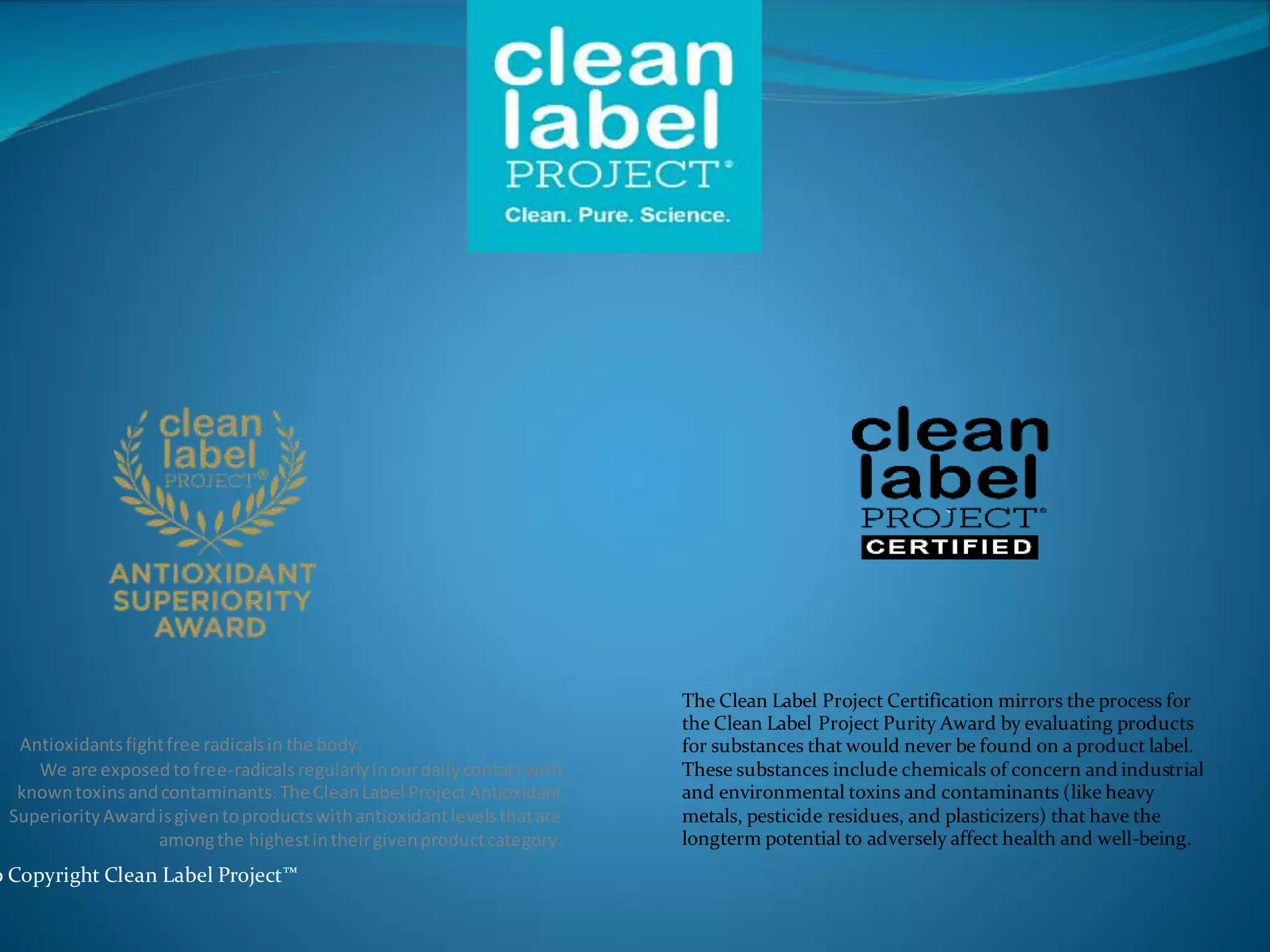 Clean label project | DOC | Chemistry | Science