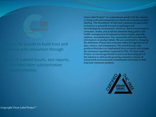 Clean label project | DOC