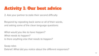 Clean language session where your attention goes, energy flows | PDF