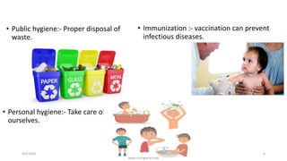 Cleanliness, hygiene and health | PPTX