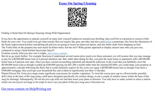 Cleanliness In Good Health | PDF