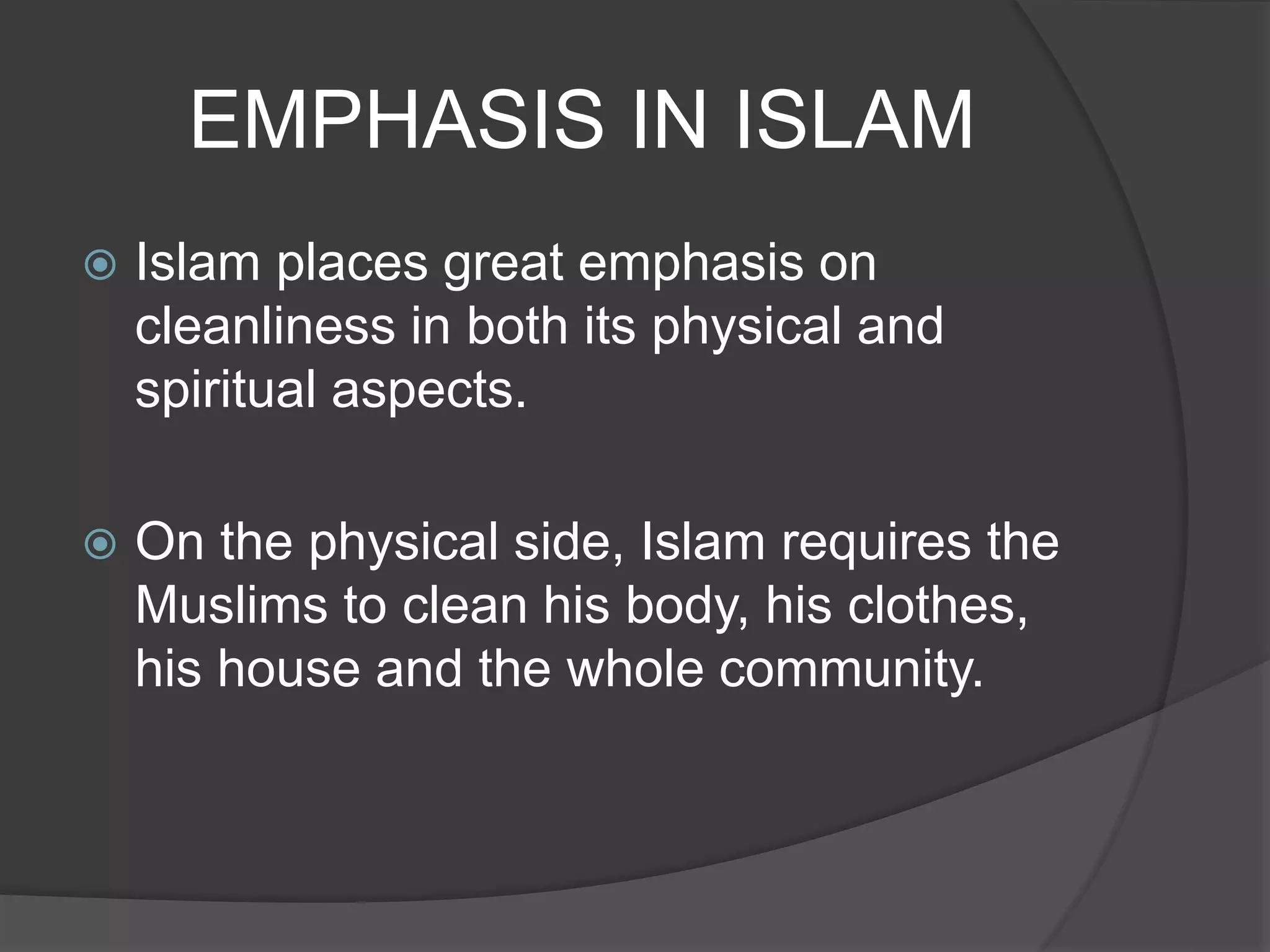 Cleanliness in islam | PPTX