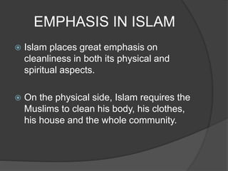 Cleanliness in islam | PPTX