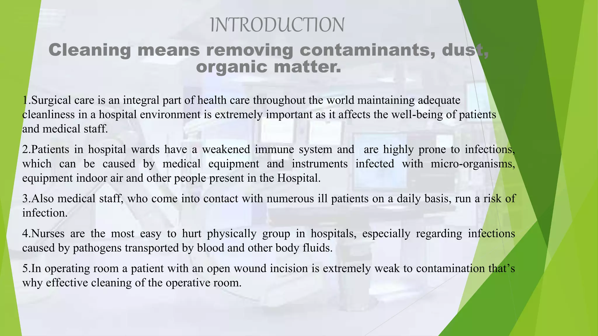 Cleanliness in ot | PPT