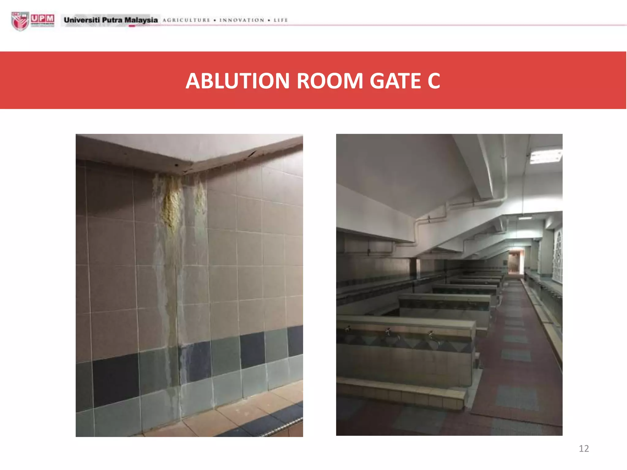 CLEANLINESS INSPECTION OF THE ABLUTION SPACES OF THE FEDERAL TERRITORY ...