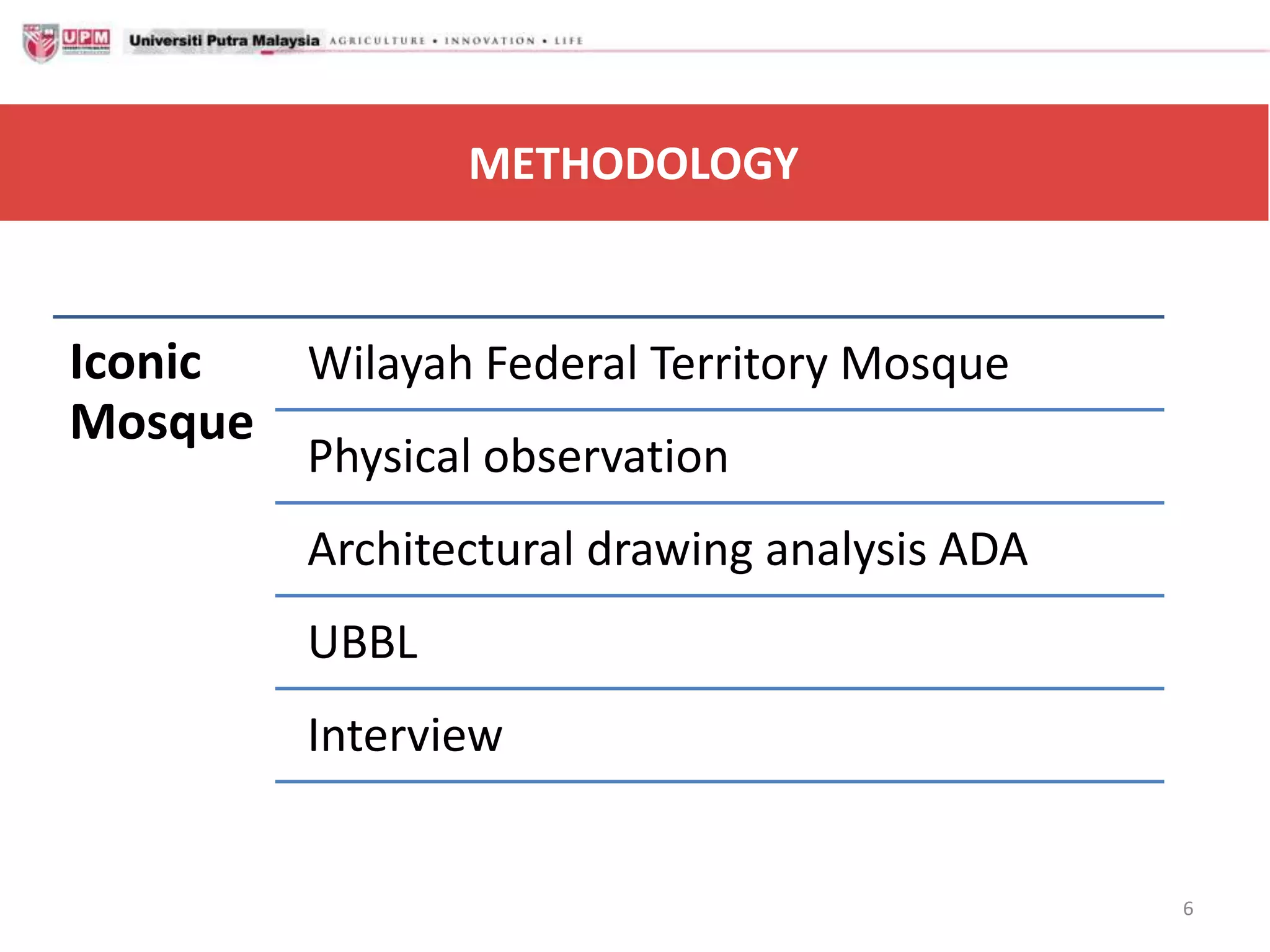 CLEANLINESS INSPECTION OF THE ABLUTION SPACES OF THE FEDERAL TERRITORY MOSQUE | PPTX