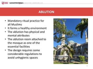 CLEANLINESS INSPECTION OF THE ABLUTION SPACES OF THE FEDERAL TERRITORY ...