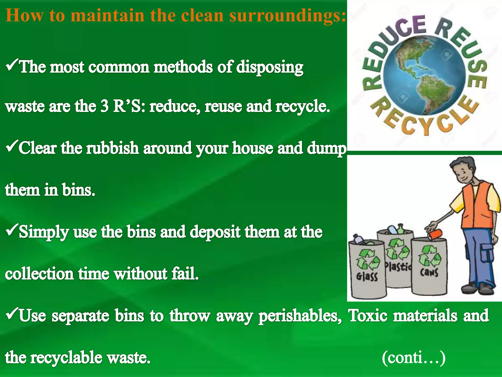 Cleanliness of surroundings and health | PPTX