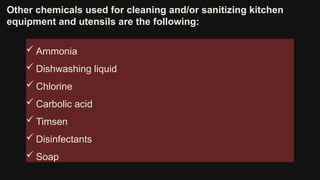 Clean & Maintain Kitchen Tools, Equipment and Premises.pptx