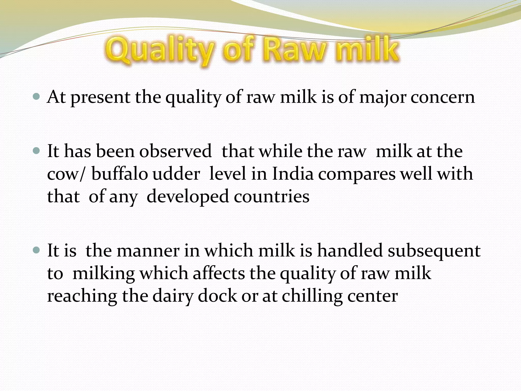CLEAN MILK PRODUCTION | PPTX