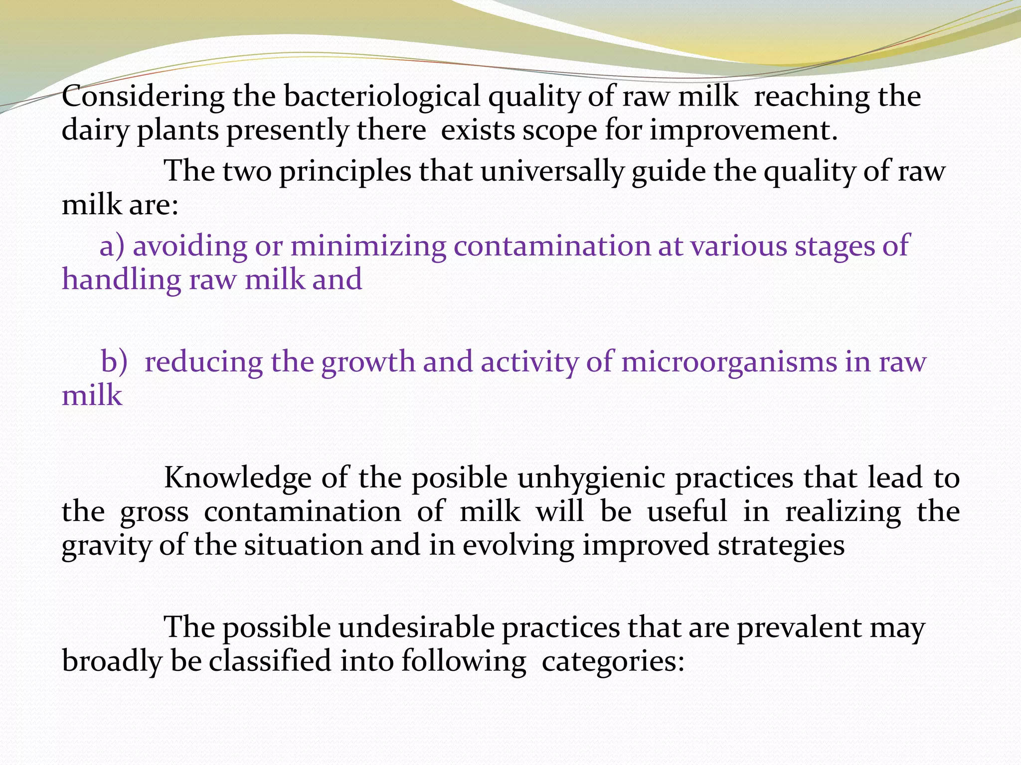 CLEAN MILK PRODUCTION | PPTX