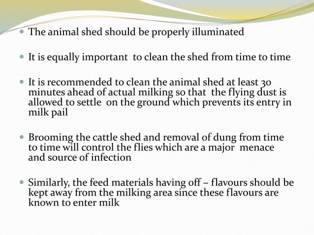 CLEAN MILK PRODUCTION | PPTX
