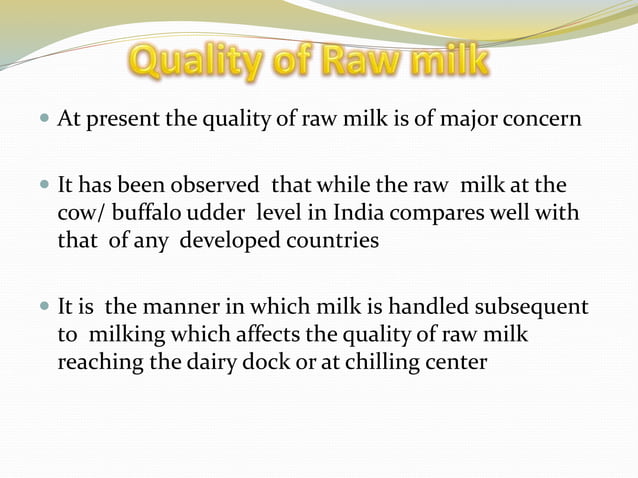 CLEAN MILK PRODUCTION | PPTX