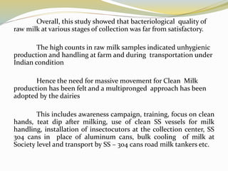 CLEAN MILK PRODUCTION | PPTX