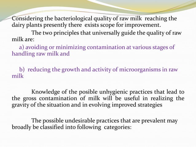 CLEAN MILK PRODUCTION | PPTX
